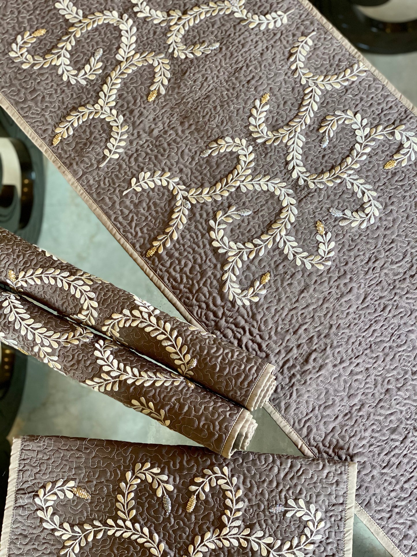 The brown dynasty Dining Set – NEXUS BY UPASNA