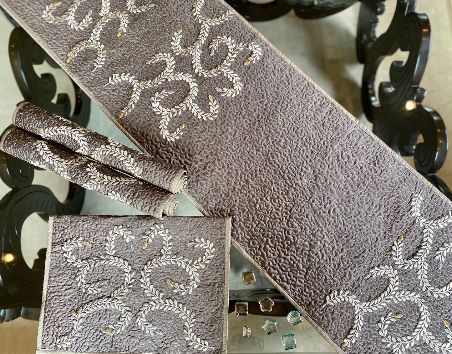 The Brown dynasty Dining Set – NEXUS BY UPASNA